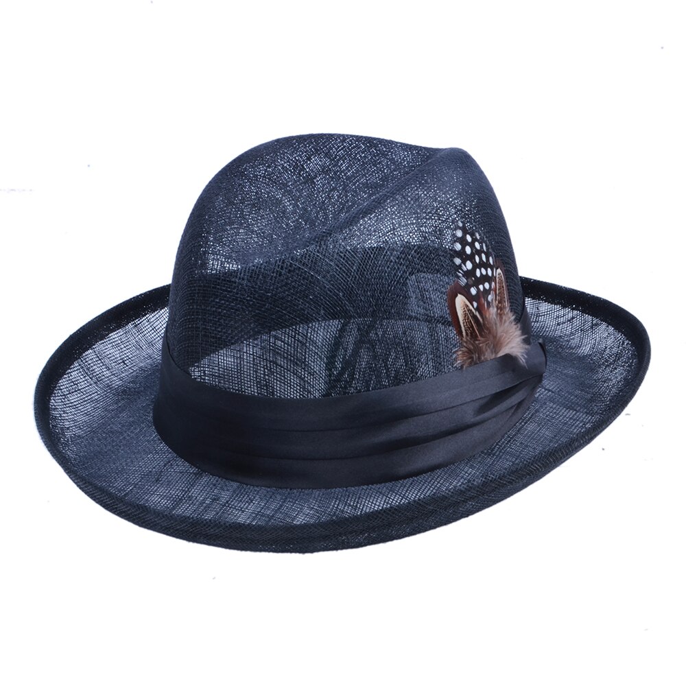 Small Brown Sinamay Hat fedora hat for derby weddi... – Vicedeal