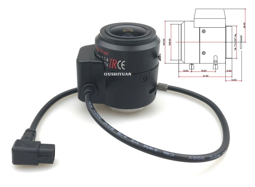 3Megapixel DC AUTO IRIS Varifocal CCTV Lens 2.8-12... – Vicedeal