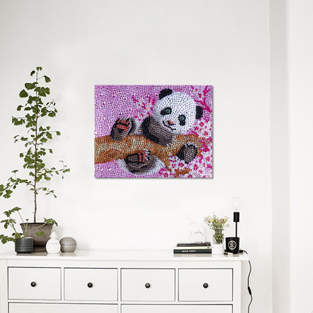 DIY 5D Diamond Painting Kit With Panda Pattern Cro... – Grandado