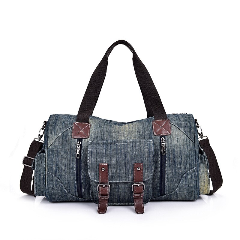 Bolso de viaje vaquero de gran capacidad para homb... – Grandado