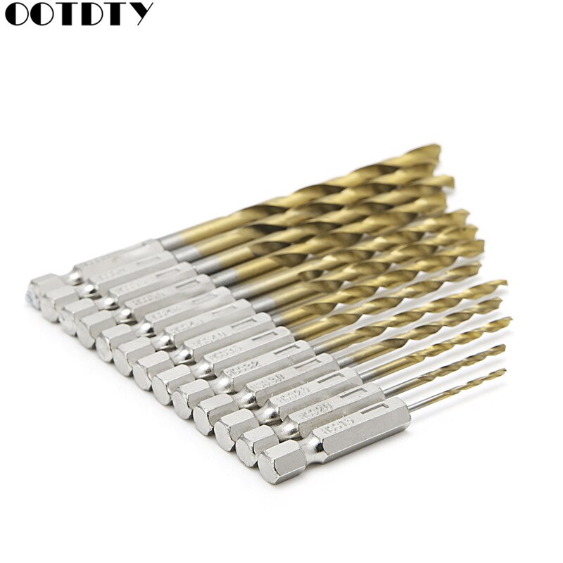 13pcs Hex Shank Quick change Cobalt Drill Bit Set ... – Grandado