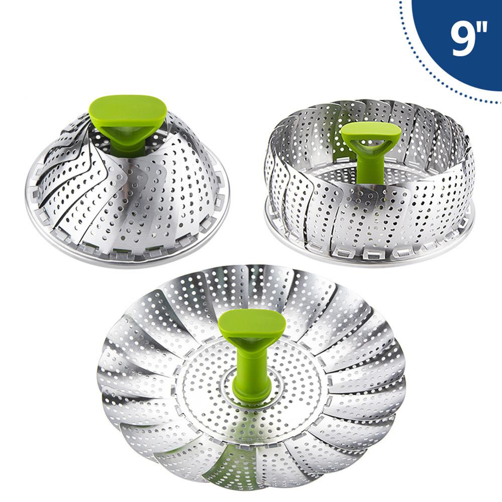 Folding Dish Steam Stainless Steel Food Steamer Ba... – Vicedeal