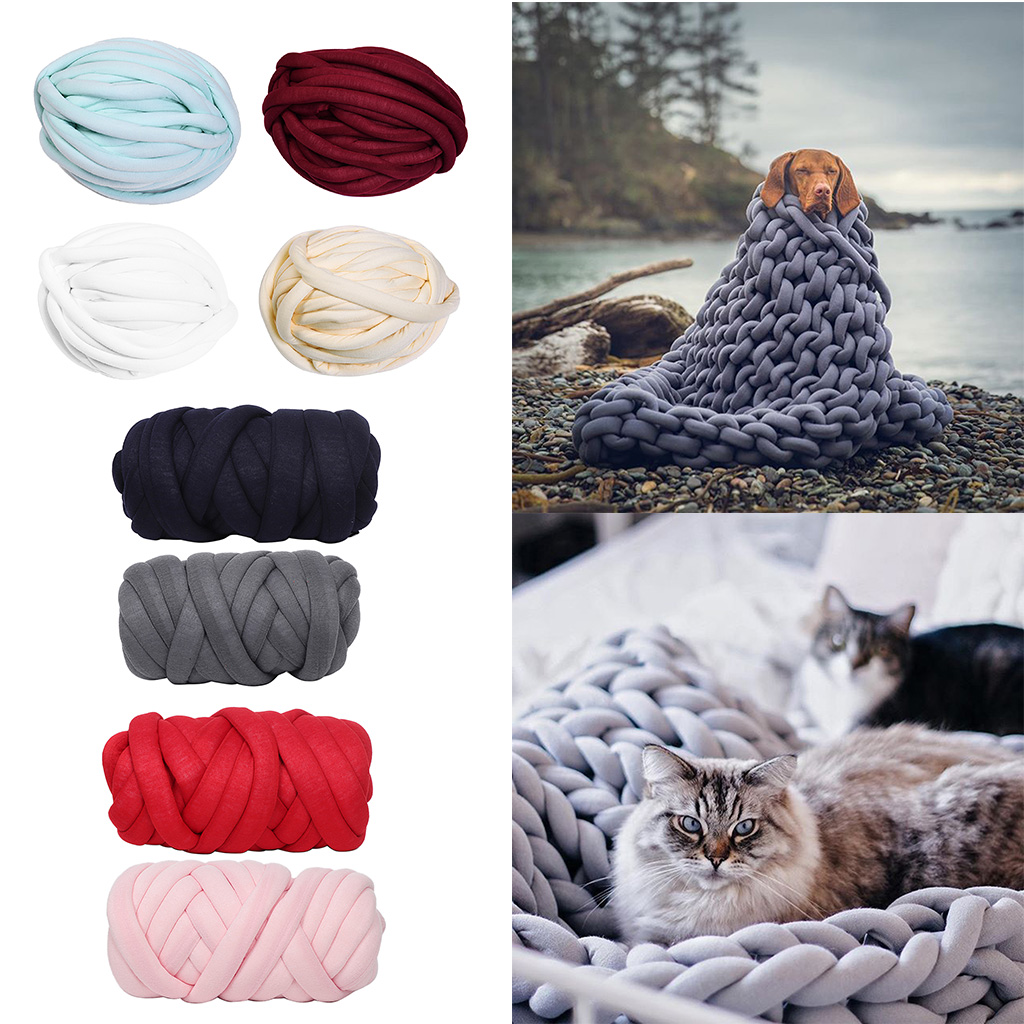 25 Meters Chunky Wool Yarn Soft Bulky Arm Knitting... – Grandado