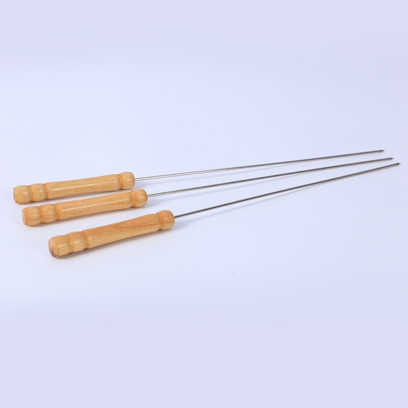 Rvs Bbq Spies Sticks Fruit Shish Kebab Vlees Houte... – Vicedeal