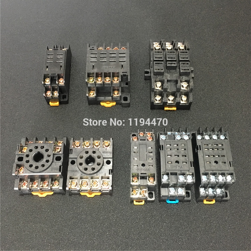 1pcs Mini Relay Socket Base PTF08A PTF14A PYF08A P... – Vicedeal