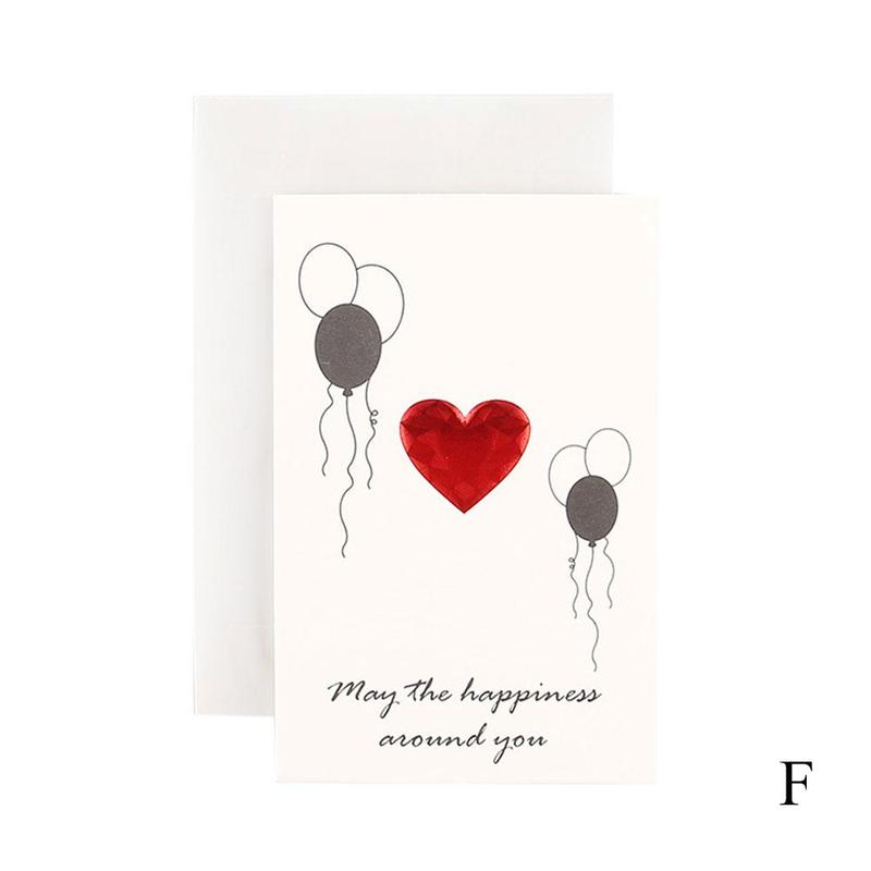 Romantic Swan Hearts Party Cards Birthday Solid Gr... – Vicedeal
