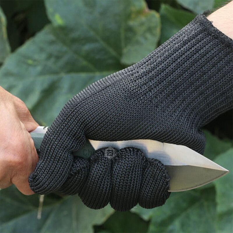 Luvas pretas anticorte de segurança para trabalho ... – Vicedeal
