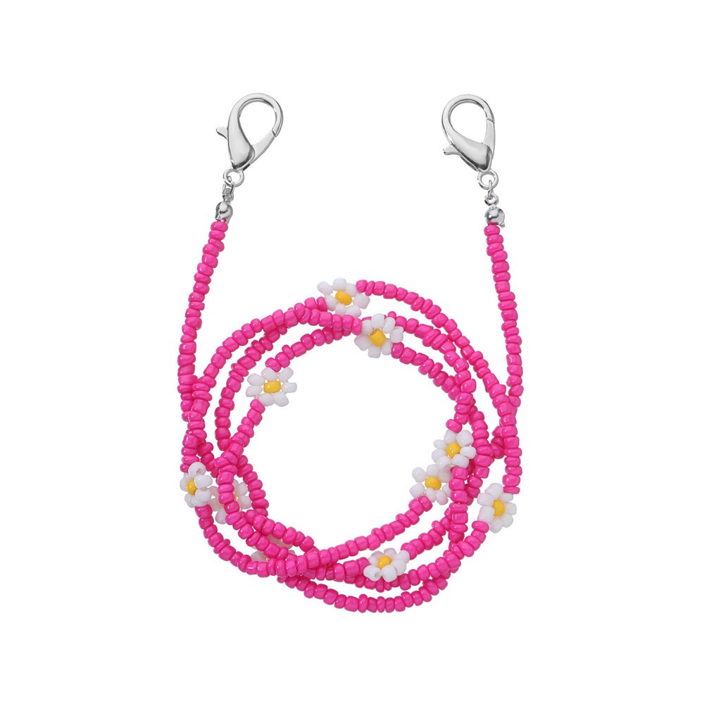 Colorful Beaded Daisy Flower Sunglasses Chains Ant... – Grandado