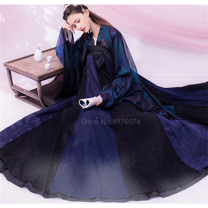 Chinese Traditional Culture Hanfu Big Wing Dance D... – Grandado