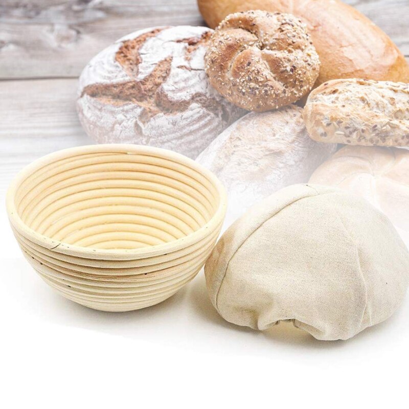 8 Pcs Rieten Brood Gisting Mand Natuurlijke Ronde ... – Grandado
