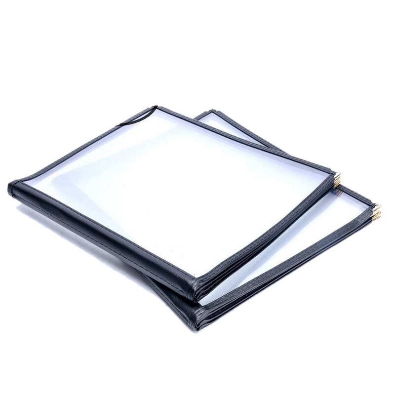 2Pcs Transparent Restaurant Menu Covers for A4 Siz... – Grandado