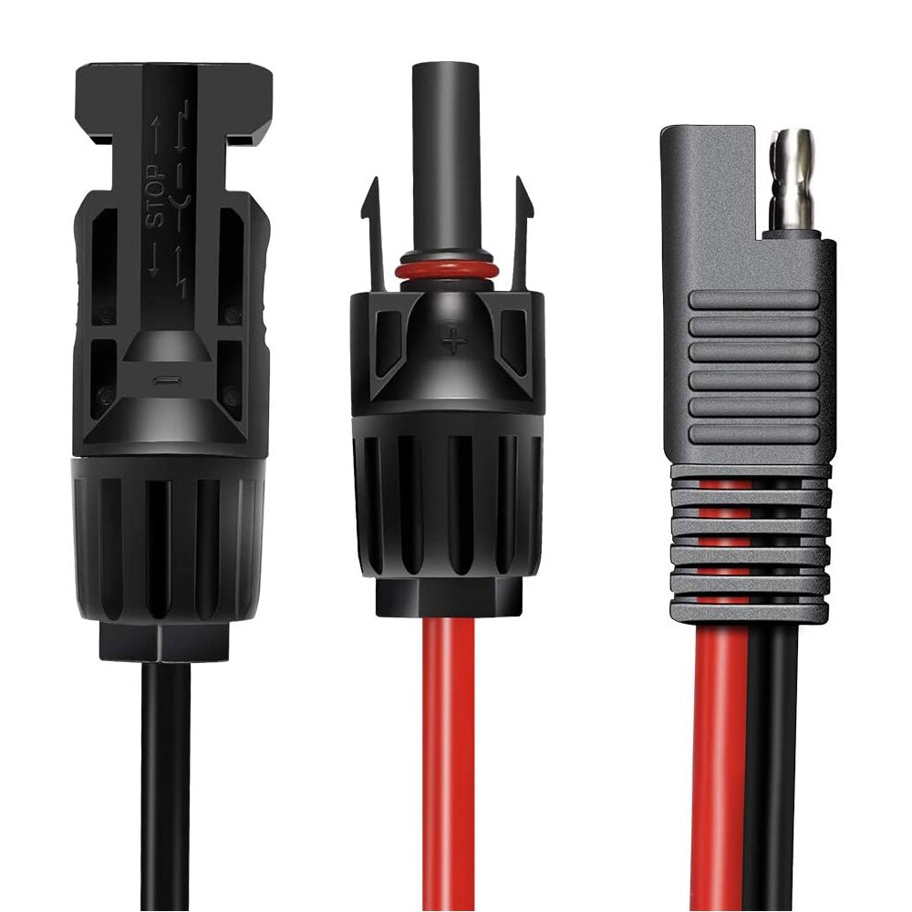 Solar Panel Connector to SAE Adapter 10AWG Cable C... – Vicedeal