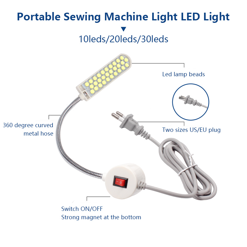 Industrial Lighting 10/20/30 LED Sewing Machine Li... – Vicedeal