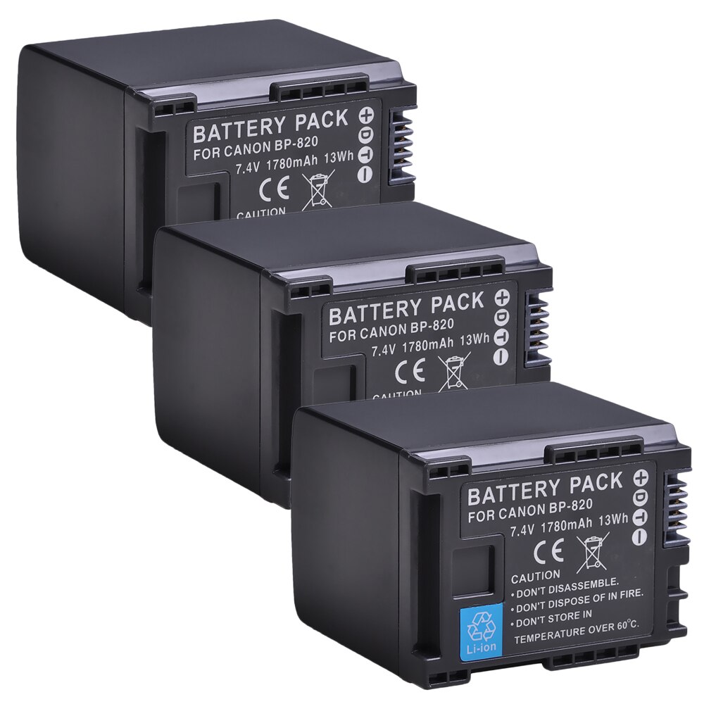 1780mAh BP 820 BP-820 BP820 Batteries for Canon BP... – Grandado