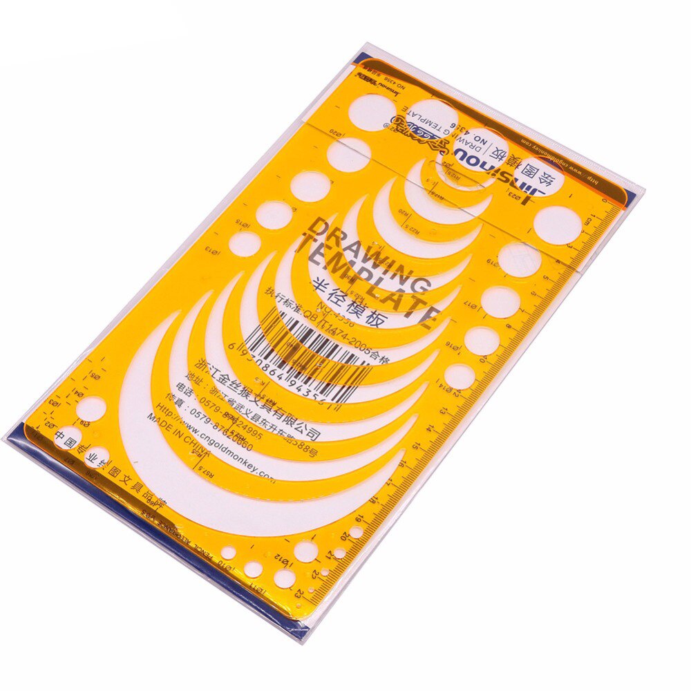 1 Pcs DIY Radius template ruler 23cm Circular Draw... – Grandado