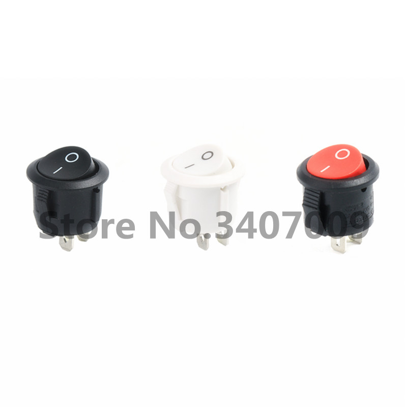 10Pcs 20mm ON/OFF Round Rocker Toggle Switch 6A/25... – Grandado