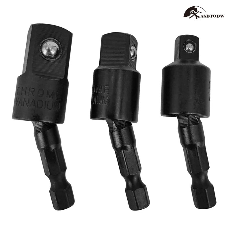 3Pcs Wobble Socket Adapters 360 Graden Kruiskoppel... – Vicedeal