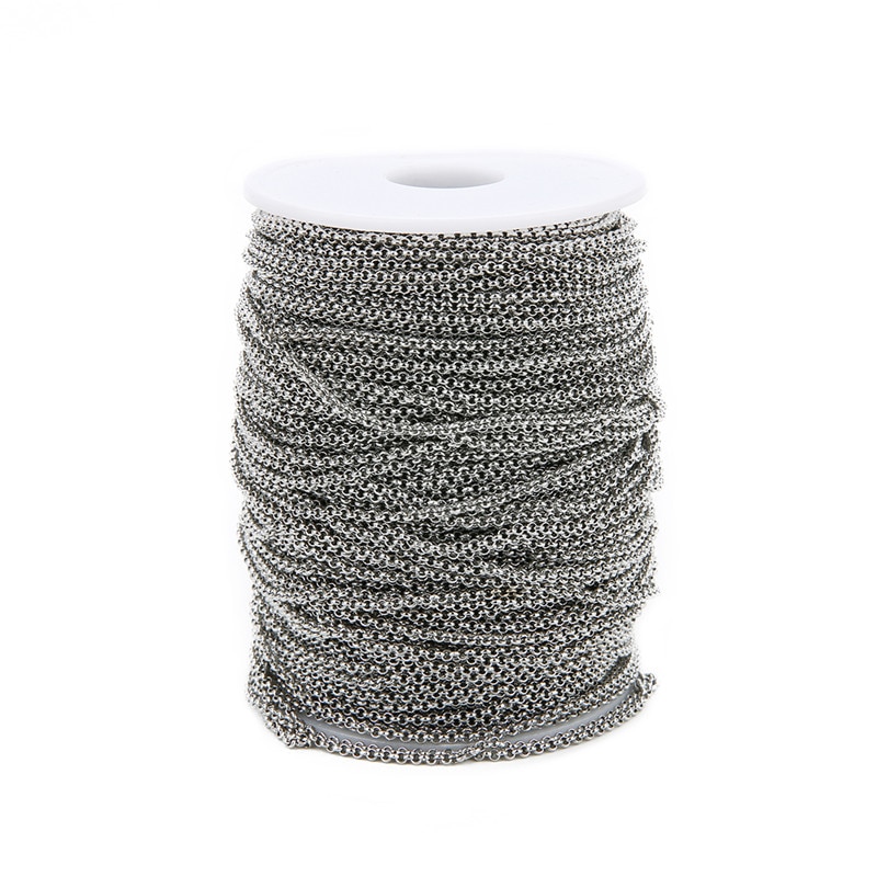 5 m/partij Rvs Rolo Link Ketting Chain Bulk 2mm 2.... – Grandado