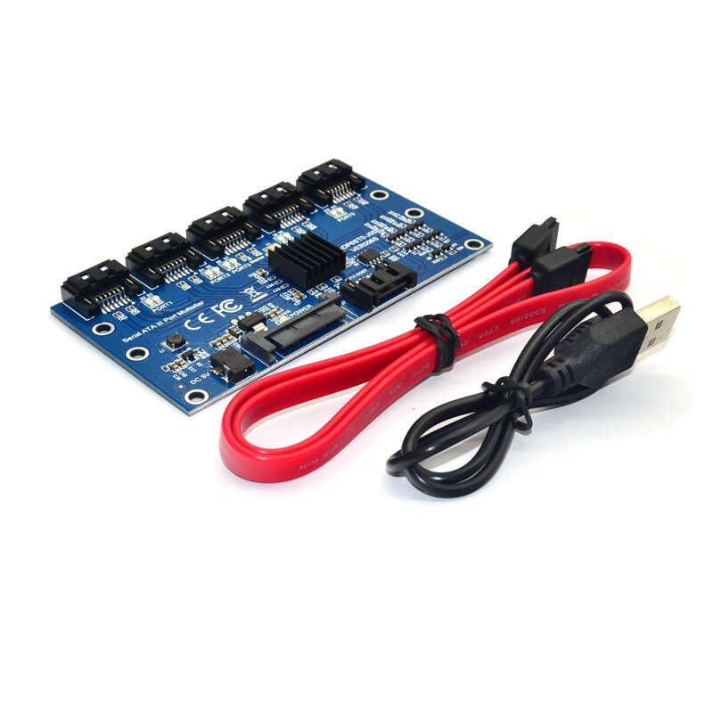 SATA 1 to 5 Ports Hub PM Router SATA Port Multipli... – Grandado