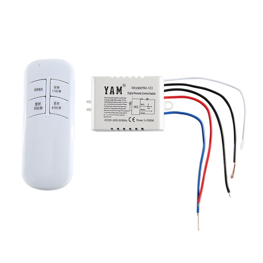 1 Pcs DIY 220V Wireless Remote Control Switch ON /... – Vicedeal