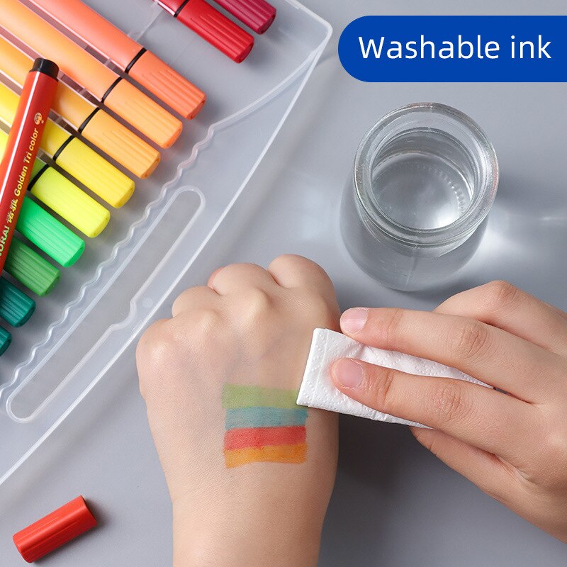36PCS Triangle Watercolor Pen for Children and Stu... – Grandado