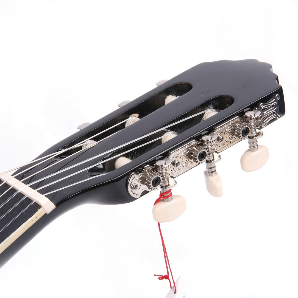 39" Basswood Classic Guitar White Bordure Bla... – Grandado