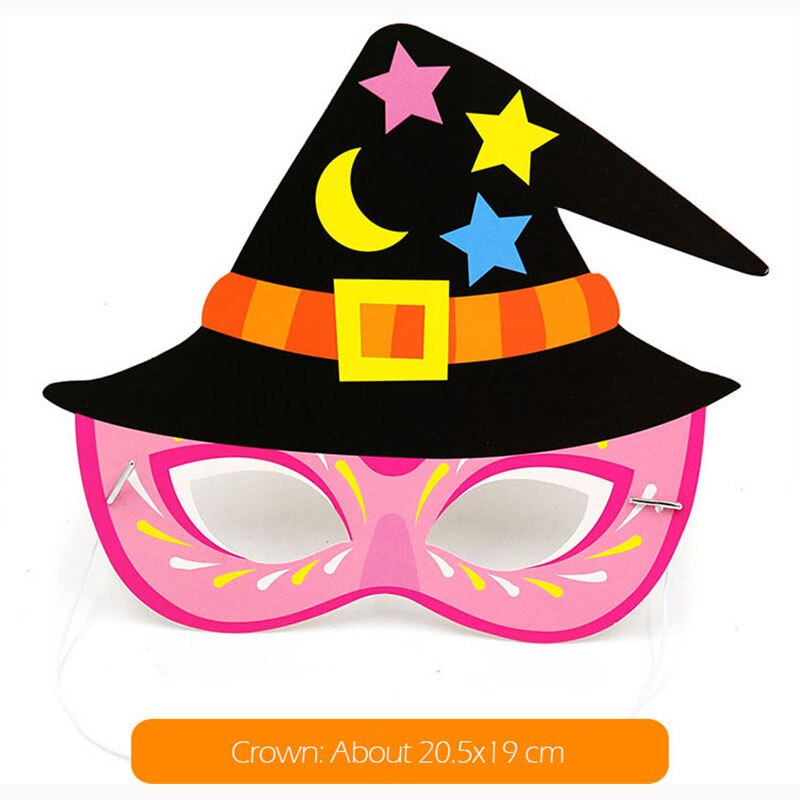 Halloween Mask Craft Toys DIY Cartoon Paper Hollow... – Grandado