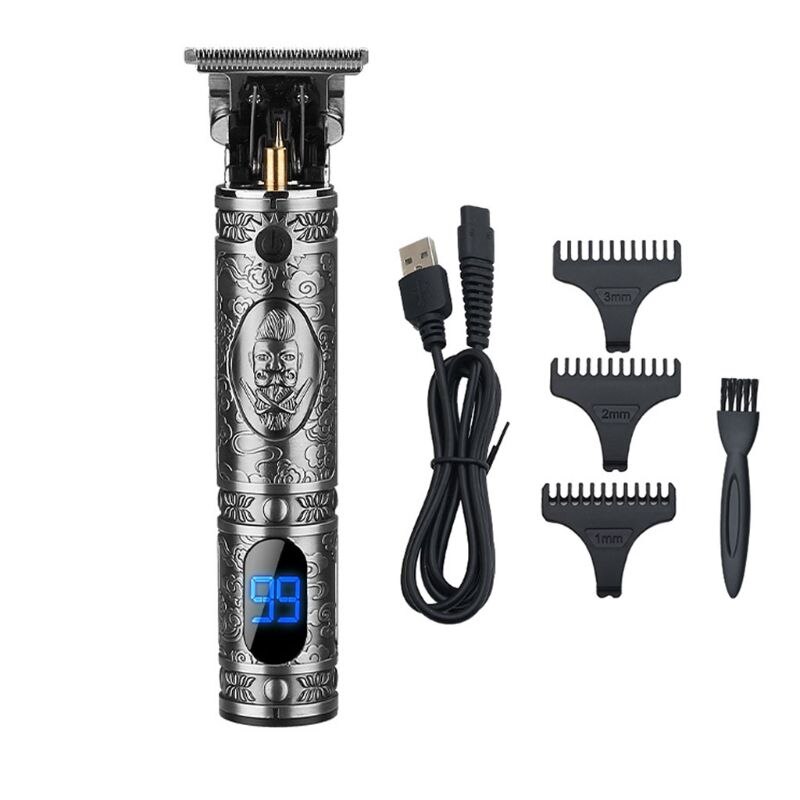 Hair Clippers Men T-Blade Beard Trimmer Barber Rec... – Grandado