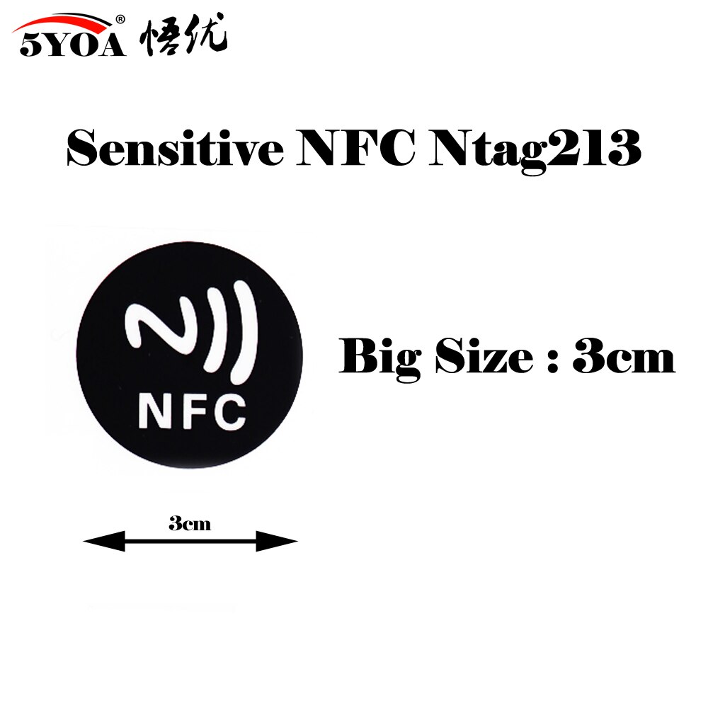 6pcs/lot NFC Tags Stickers NFC213 Anti Metal RFID ... – Vicedeal