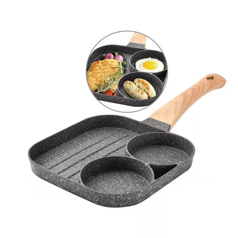 2 Gat Gebakken Ei Burger Pan Non-stick Ham Pannenk... – Grandado