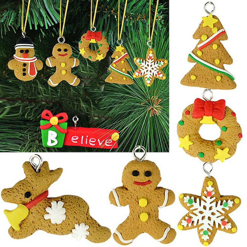 Gingerbread Man Christmas Tree Small Pendant Snowf... – Vicedeal