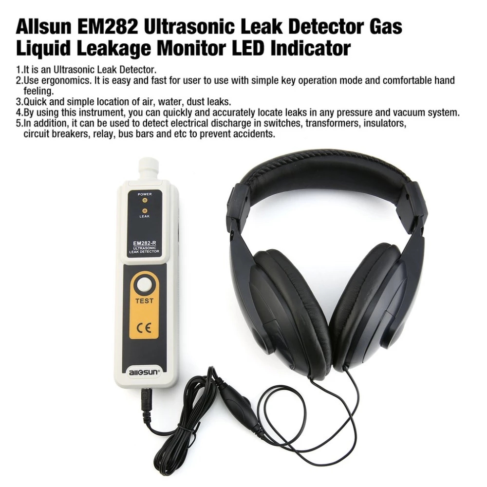 In Stock Allsun EM282 Ultrasonic Leak Detector 40K... – Grandado