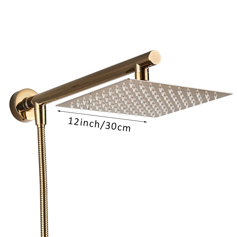 Senlesen Chrome Ultrathin Square Bathroom 8"1... – Grandado