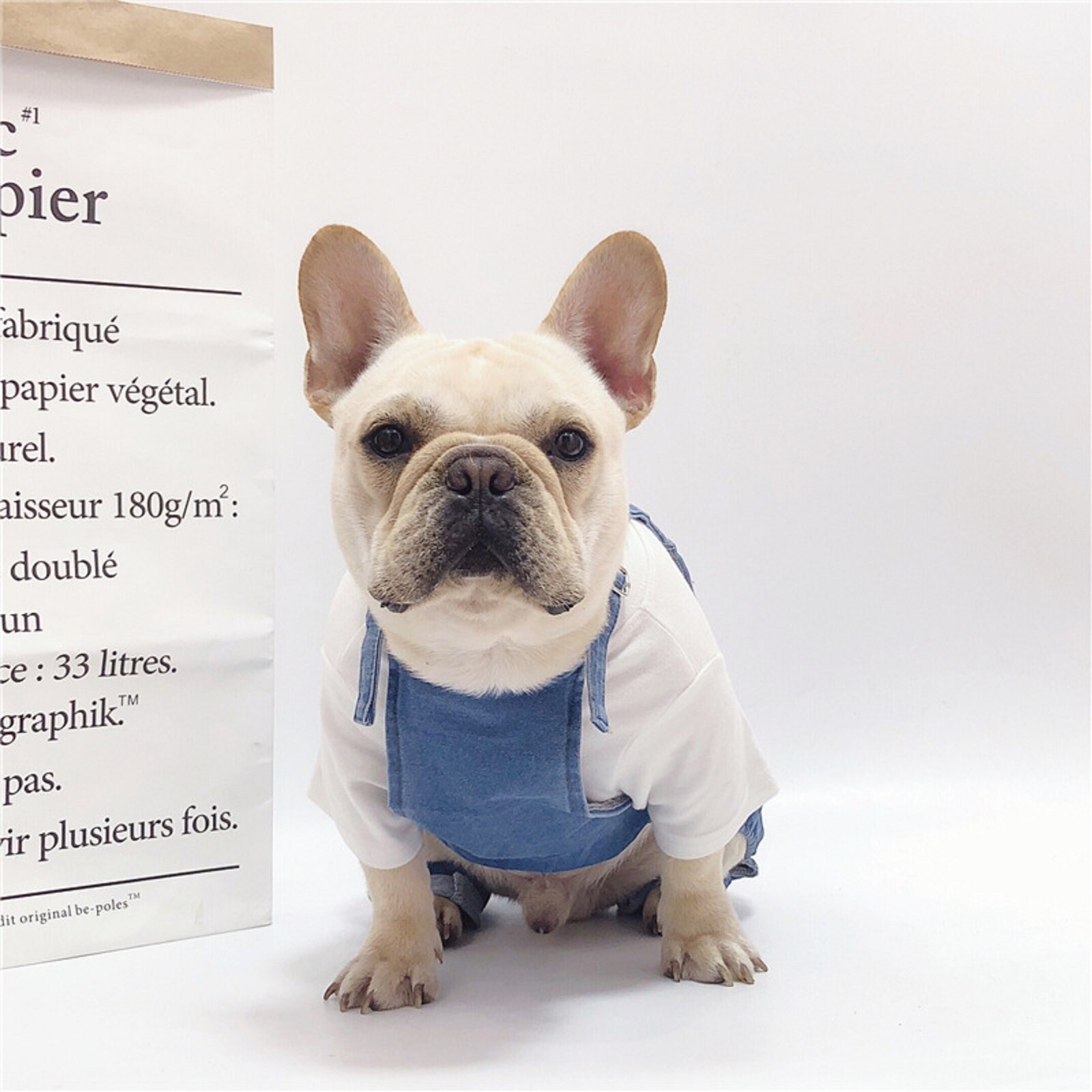 Hond Jeans Denim Jumpsuit Overall Pet Kleding Voor... – Grandado