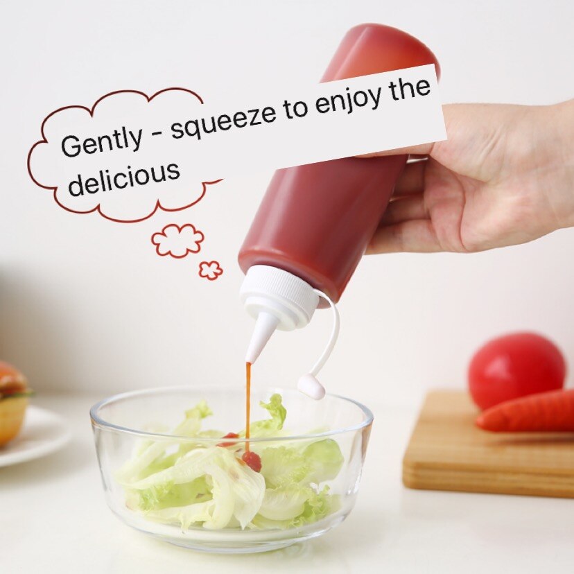 3 pieces home kitchen plastic transparent squeeze ... – Grandado