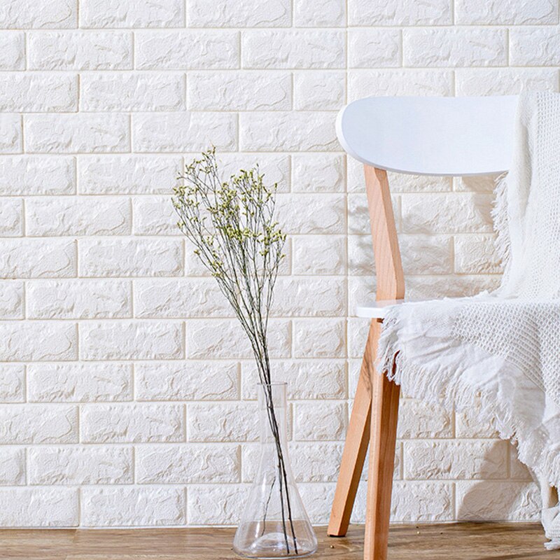 3D Bakstenen Muur Stickers Behang Decor Foam Water... – Grandado