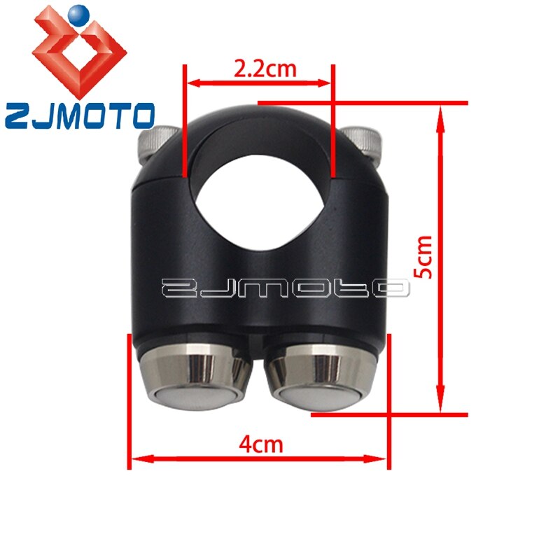 Chrome 2-3 Buttons 7/8" 1" Handlebar Mou... – Vicedeal