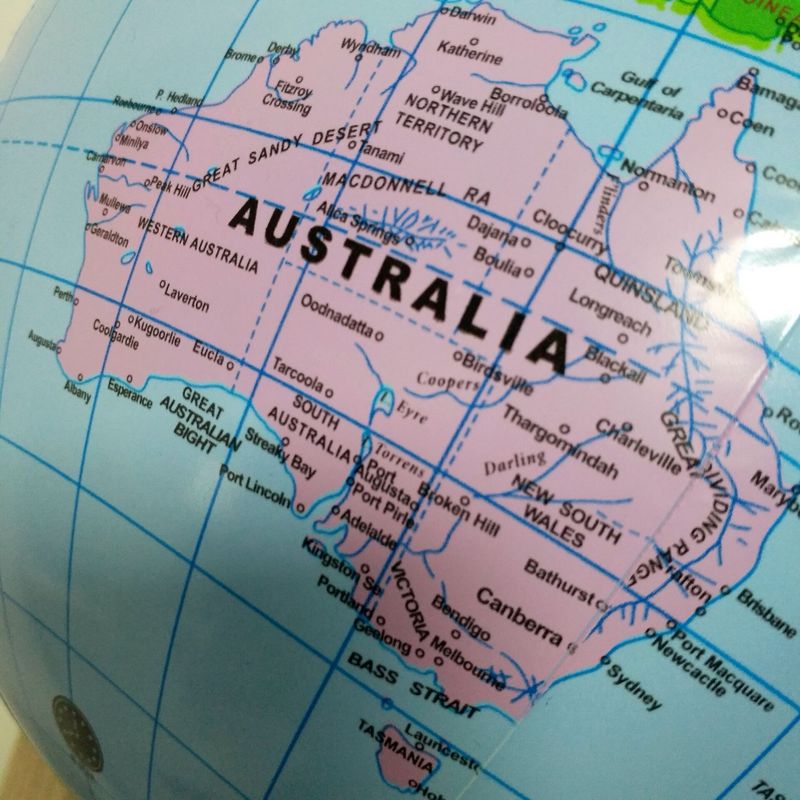 16Inch Inflatable Map Ball Geography Learning Educ... – Vicedeal