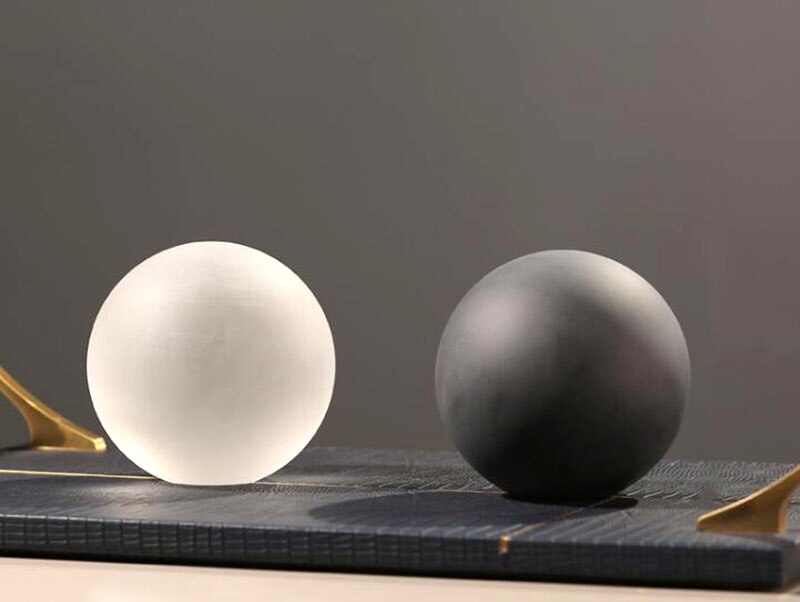 Glass Paperweight Craft Decorative Crystal Ball Sa... – Grandado