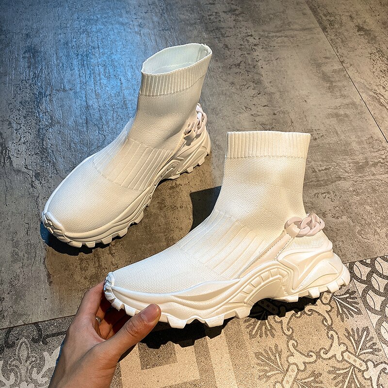 Botas elásticas para mujer, zapatos antideslizante... – Grandado