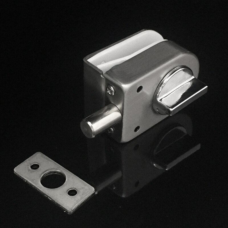 Glass Sliding Door Latch Lock Non-Apertured Stainl... – Vicedeal