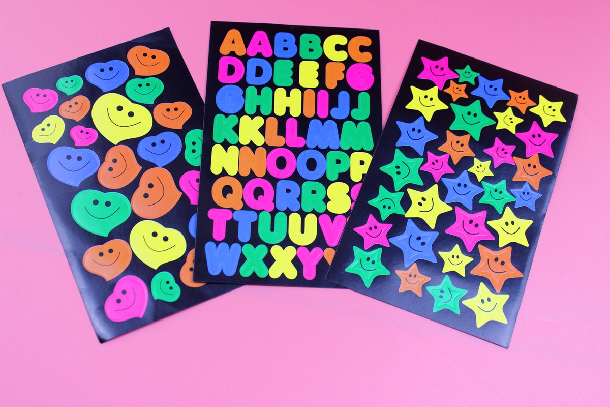 Heartshape Kids' Alphabet Stickers Cute Scrapbooki... – Grandado