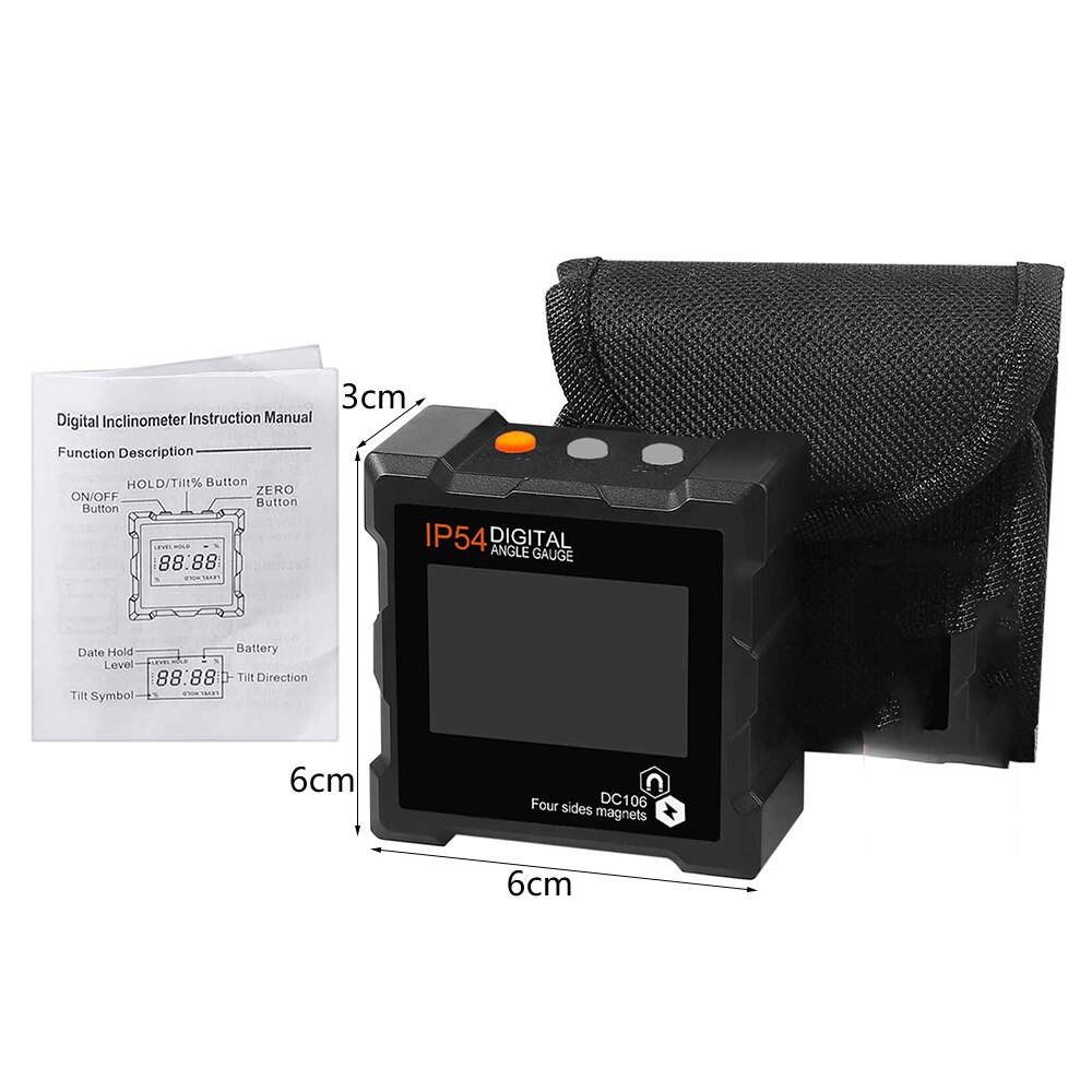 IP54 Hoek Finder 4X90 Graden Meten 4 Kanten Magnet... – Vicedeal