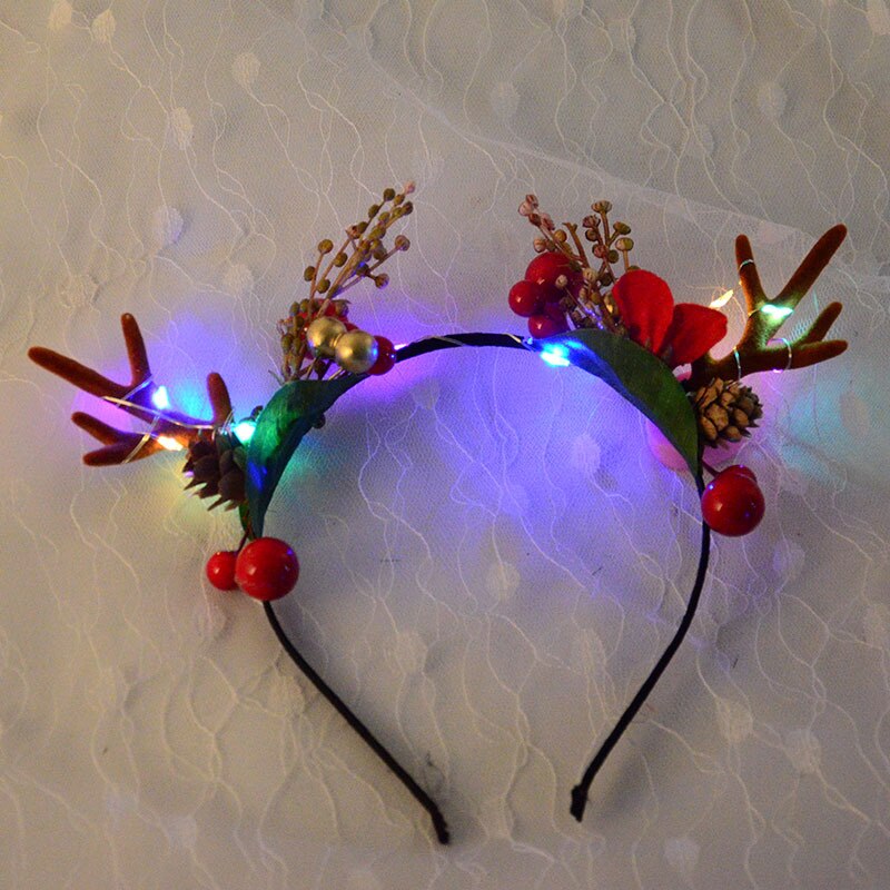Christmas Headband ELK Elf Ears Luminous Hairbands... – Vicedeal