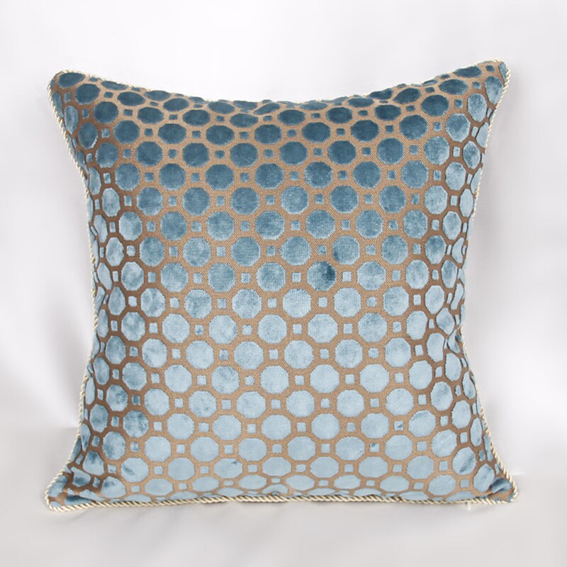 Europe Style Blue Endless Dot Cushion Cover Luxury... – Grandado