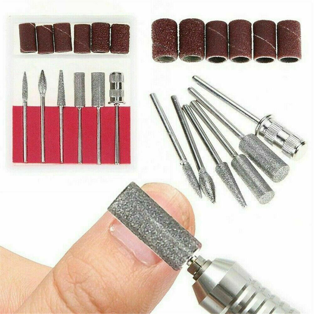 12 pcs Nail Drill Bits Set 12* Manicure Drill 12× ... – Grandado