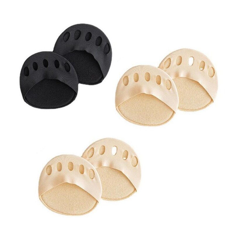 3 Pairs Forefoot Half Pad Toe Socks Non-slip Women... – Grandado