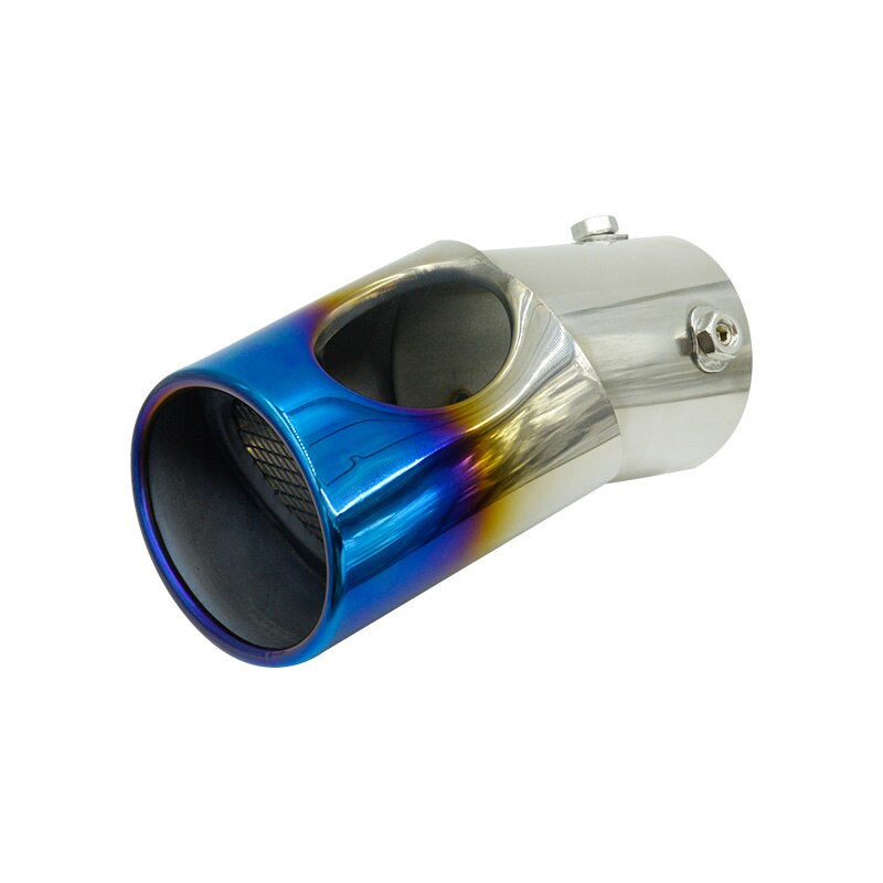 Auto uitlaat rvs 1 naar 2 dubbele buis chrome gewi... – Vicedeal