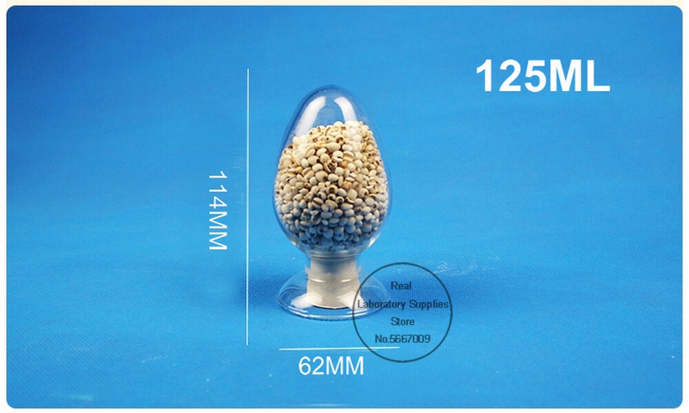 1pcs 125ml 250ml 500ml Lab Conical sample glass bo... – Grandado