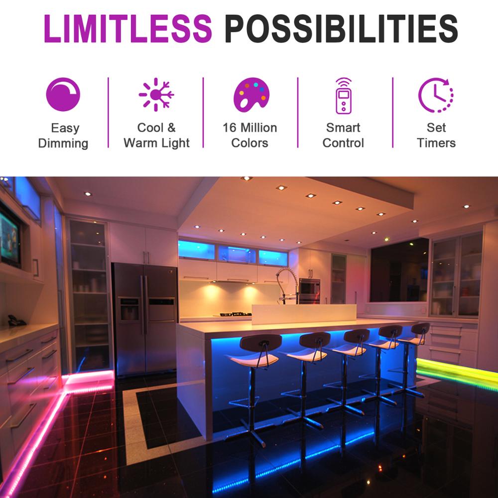 Neon Sign LED Lights Lamp 2M Strip Tape Waterproof... – Grandado